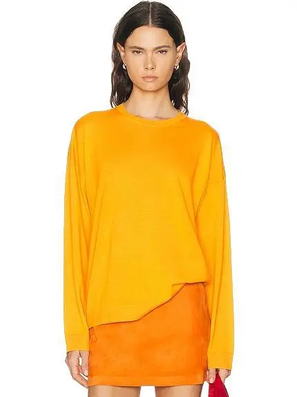 LESET James Oversized Crewneck Sweater - Marigold