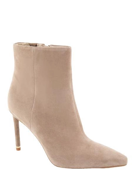 KENNETH COLE Quincy Pointed Toe Bootie - Taupe Suede