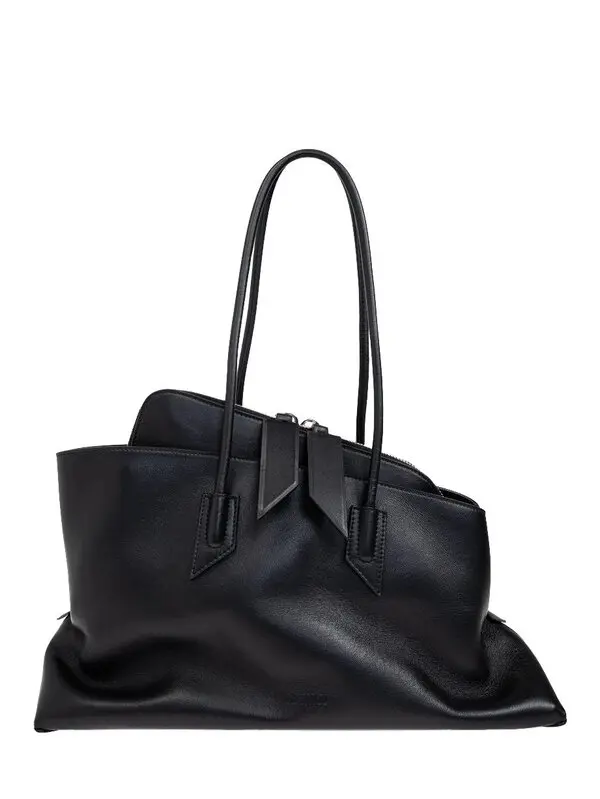 Attico La Passeggiata Top Medium Shoulder Bag - Black