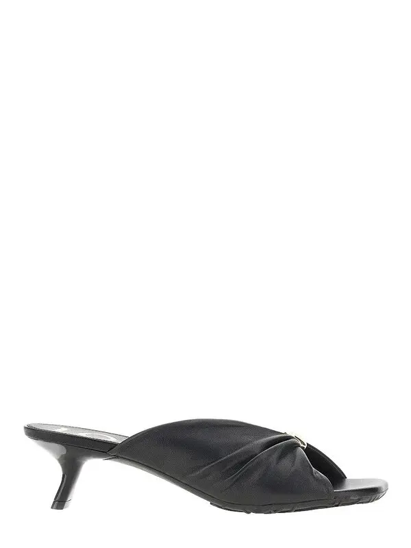Loewe Pebble Soft Nappa Leather Slides - Black