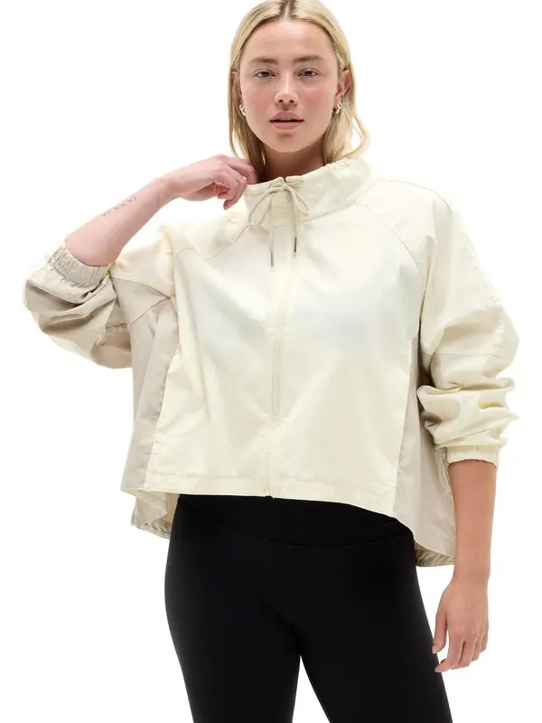 Athleta Superlinen Blend Jacket - Pearl