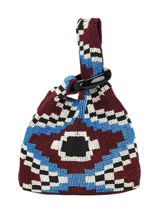 Veronica Beard Beaded Swing Bag - Wine