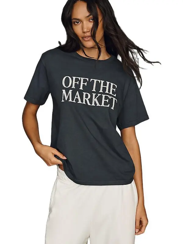 LETLUV Graphic Relaxed Tee - Black
