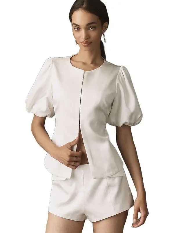 HANSEN & GRETEL Pellegro Top And Jacques Shorts Set - Ivory