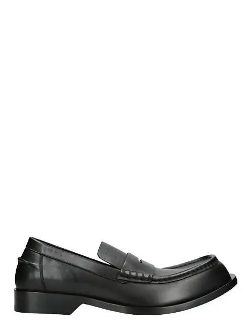 Loewe Bobine Leather Loafers - Black