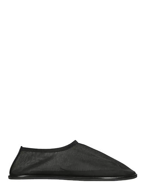 Dear Frances Balla Sock Mesh Flats - Black