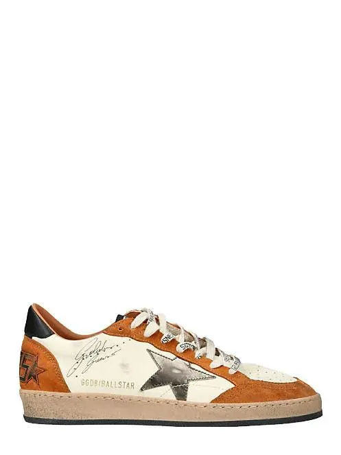 GOLDEN GOOSE Ballstar Leather Trainers - Tan Comb