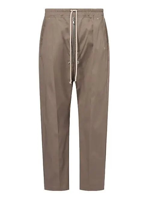 Rick Owens Bela Straight-leg Cotton Trousers - Dust