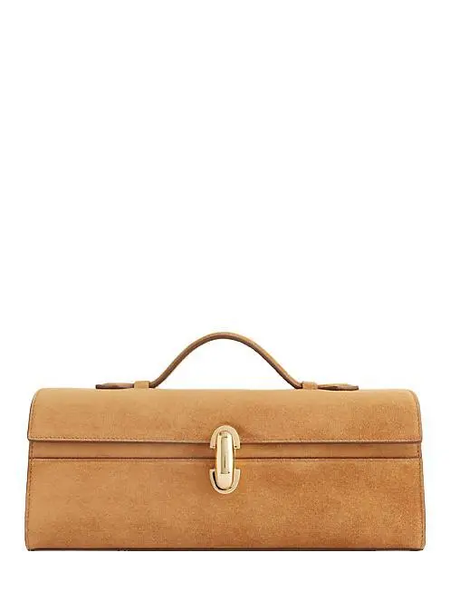 Savette Symmetry Slim Top-handle Bag - Saddle
