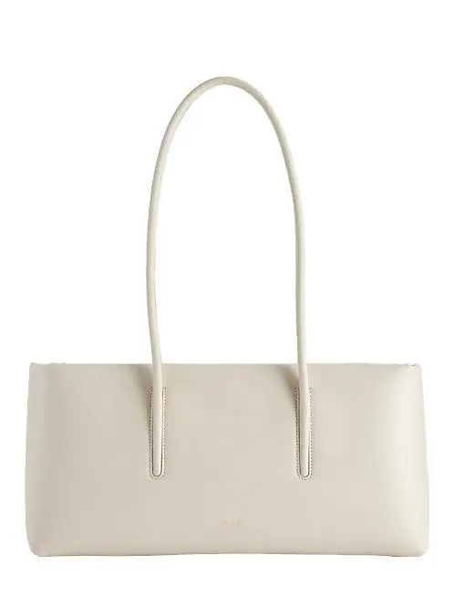 DEMELLIER The Stockholm Leather Shoulder Bag - Chalk