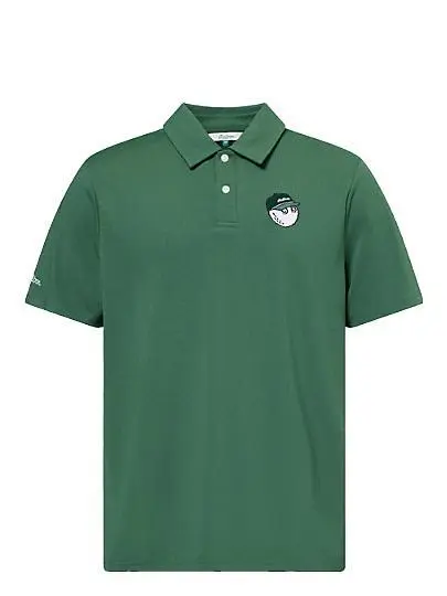 MALBON Fairway Baldwin Woven Polo T-shirt - Forest