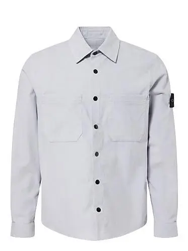 Stone Island Micro Cord Cotton Shirt - Ash Grey