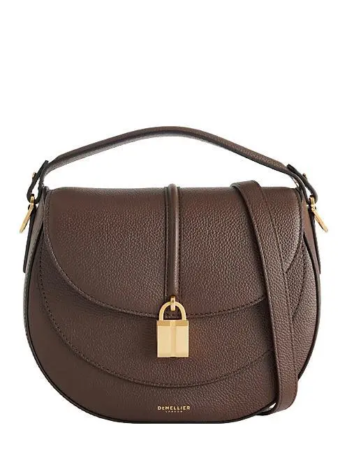 DEMELLIER Siena Saddle Leather Shoulder Bag - Mocha