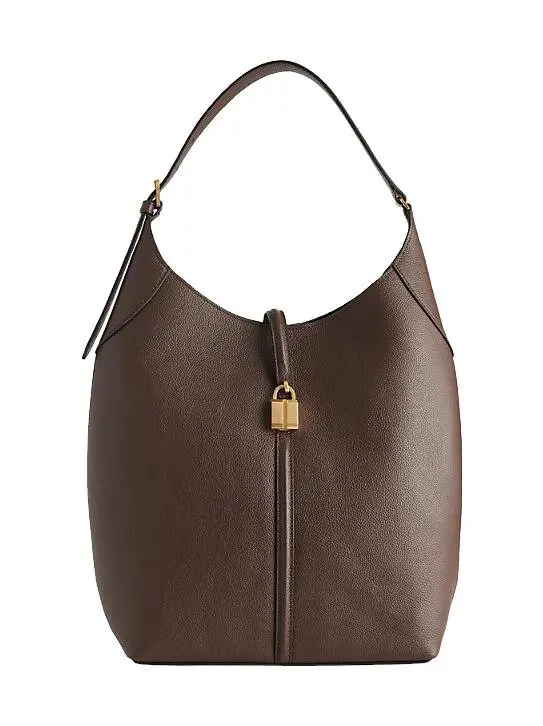 DEMELLIER The Siena Leather Bucket Shoulder Bag - Mocha