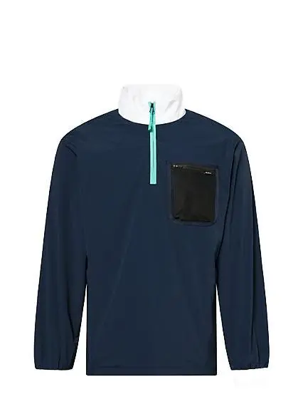 MALBON Cascade Chest-pocket Woven Windshirt - Midnight