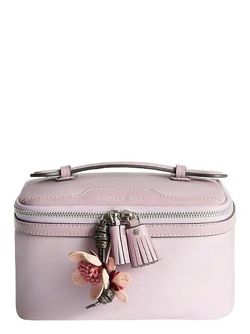 ANYA HINDMARCH Small Woven Vanity Kit With Blossom Charm - Sakura