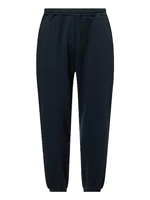 MALBON Clubhouse Brand-print Cotton Jogging Bottoms - Navy