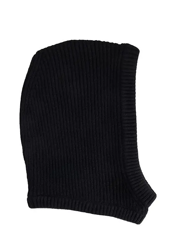 Rick Owens Brushed Cashmere-blend Knit Hood - Black