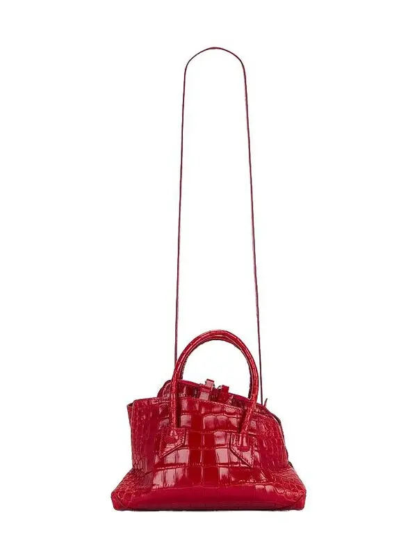 Attico La Passeggiata Mini Top Handle Bag - Red