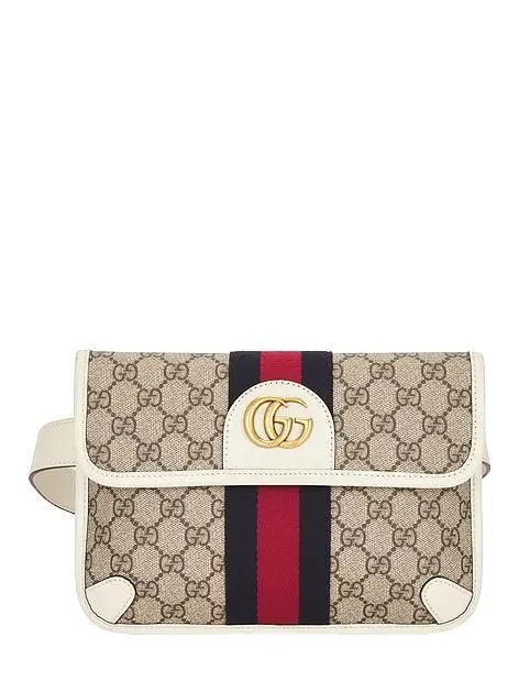 FWRD RENEW Gucci Ophidia Belt Bag - Beige