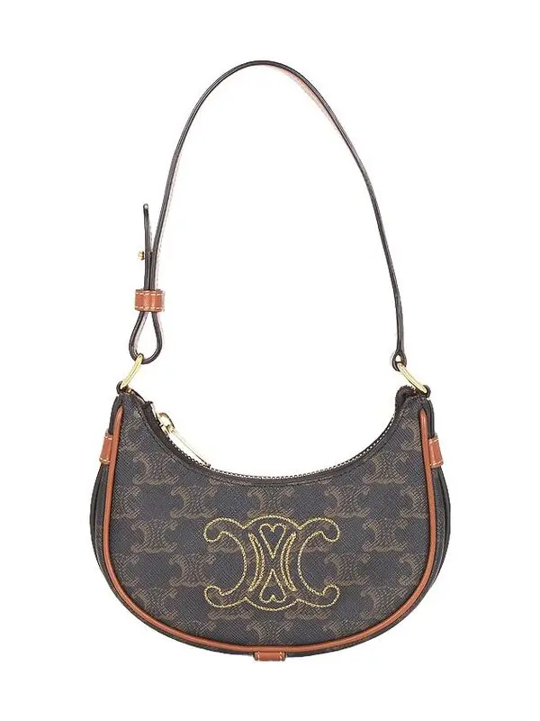 FWRD RENEW Celine Ava Triomphe Shoulder Bag - Brown