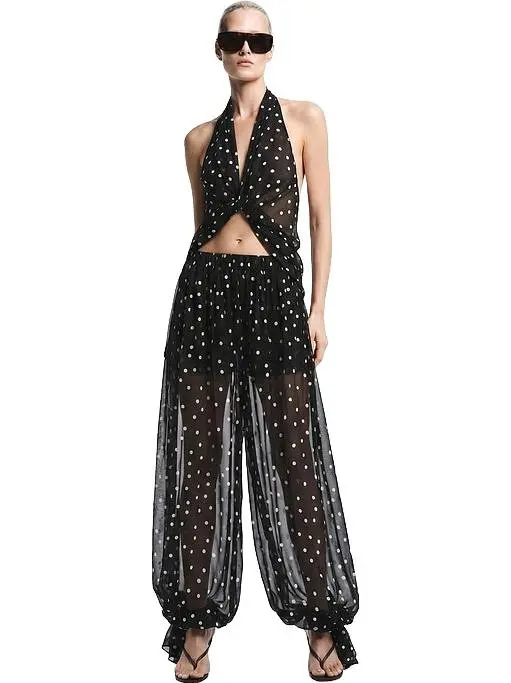 Revolve Benoit Silk Pant - Black