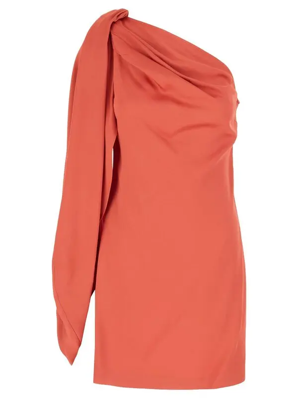 Stella McCartney One Shoulder Twisted Detail Dress - Multicolor