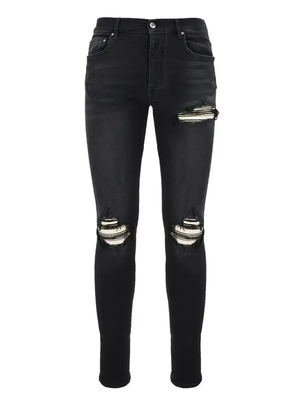 Amiri Slim Fit Distressed Jeans - Multicolor