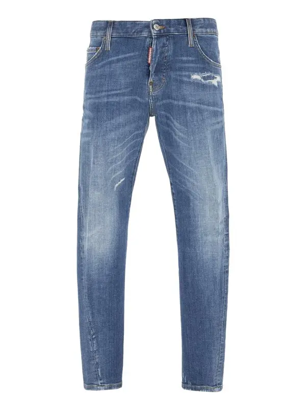 Dsquared2 Slim Fit Distressed Jeans - Multicolor