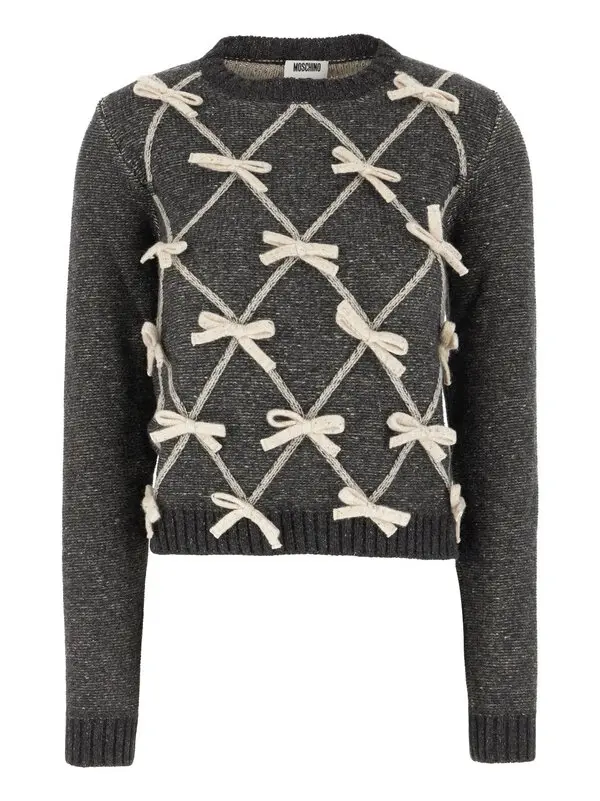 Moschino Knitwear With Bow Detailing - Multicolor