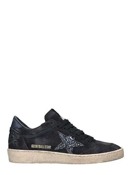 GOLDEN GOOSE Ballstar Suede Trainers - Blue/dark