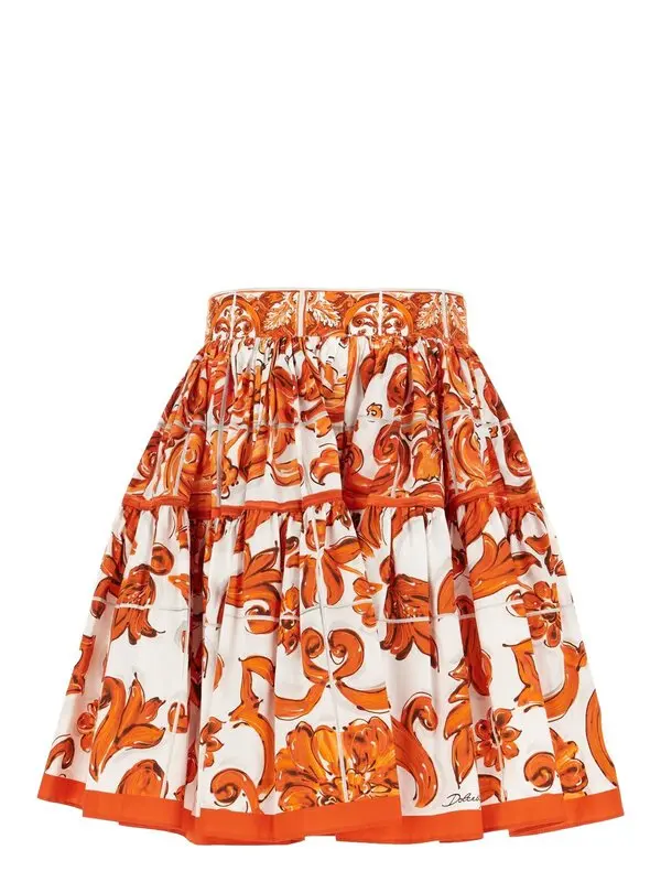 Dolce & Gabbana Tiered Printed Skirt - Multicolor