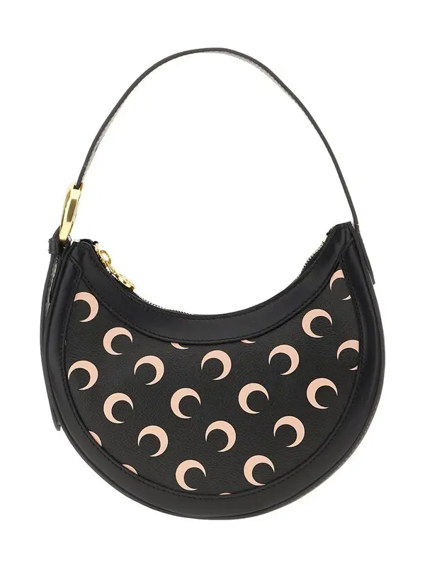 MARINE SERRE Crescent Moon Print Leather Shopper Bag - Multicolor