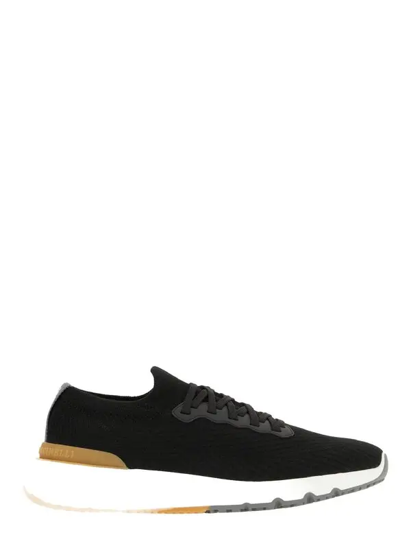 Brunello Cucinelli Black Lace-up Sneakers - Multicolor