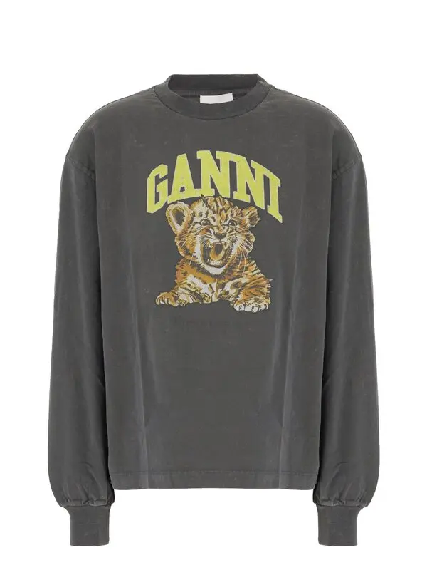 GANNI Graphic Sweatshirt - Multicolor