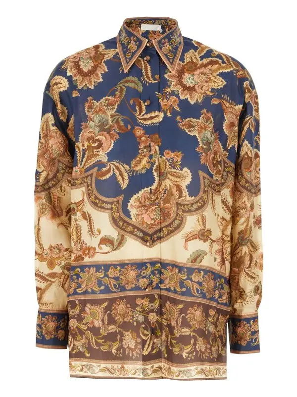 Zimmermann Printed Silk Shirt - Multicolor