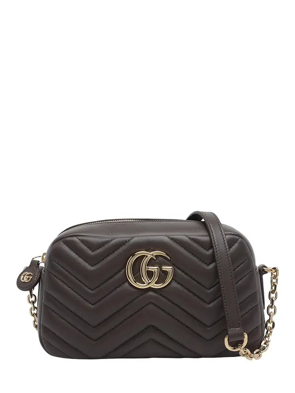 Gucci Gg Marmont Puffer Effect Crossbody Bag - Brown