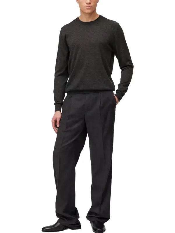 RETORI Retro Drawstring Silk-cashmere Trousers - Grey