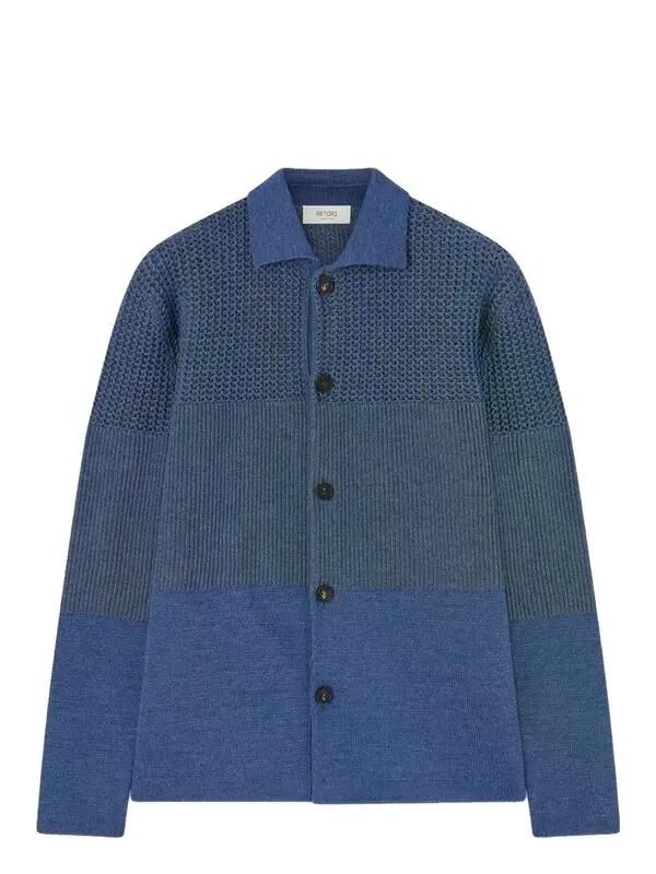RETORI Retrofì Buttoned Cardigan - Blue