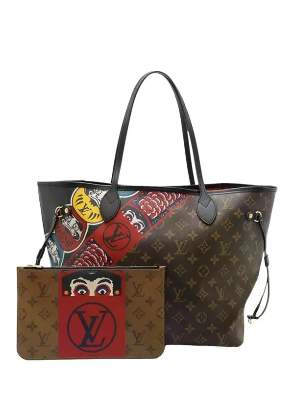 LOUIS VUITTON 2017 Monogram Kabuki Neverfull Mm Tote Bag - Brown