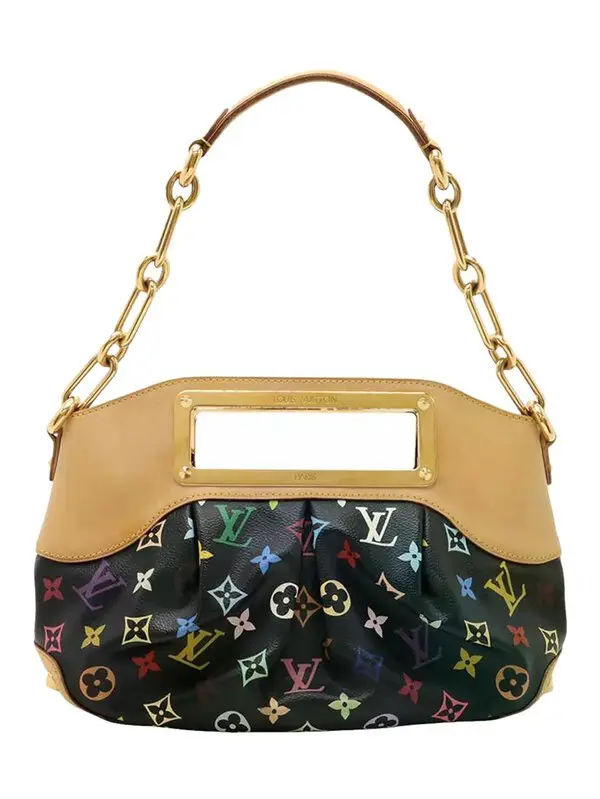LOUIS VUITTON Monogram Multicolore Judy Pm Satchel - Black