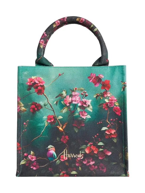 Harrods Small Exotics Tote Bag - Beige