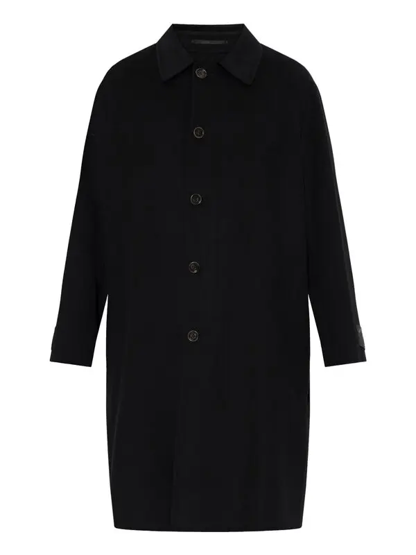 MAISON MARGIELA Wool Overcoat - Black