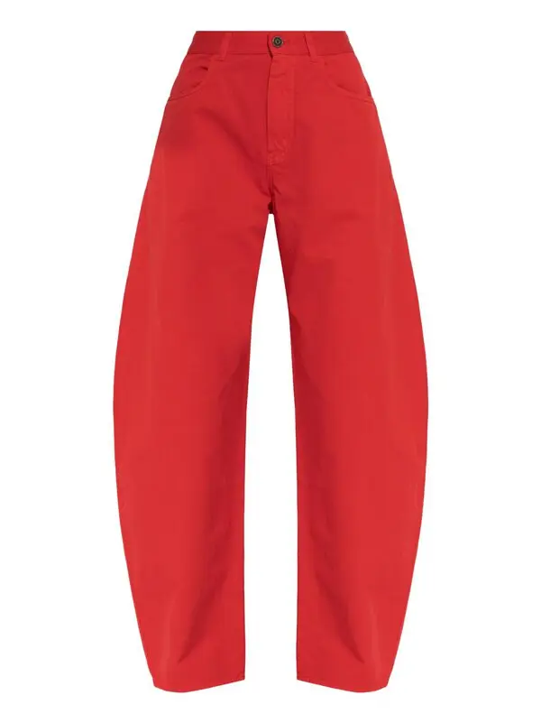Alaïa Wide-leg Jeans - Red