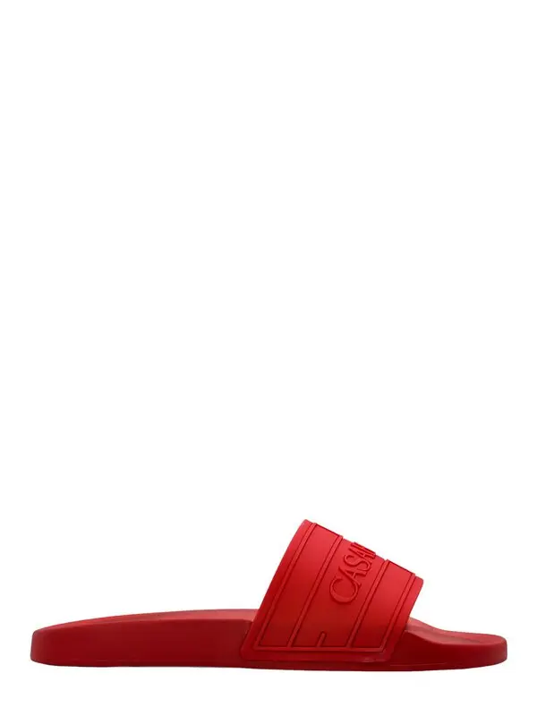 Casablanca Rubber Logo Slides - Red