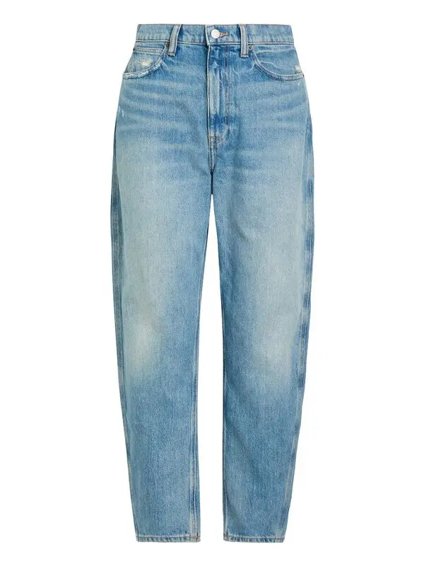 Polo Ralph Lauren Distressed Straight-leg Ankle Jeans - Blue