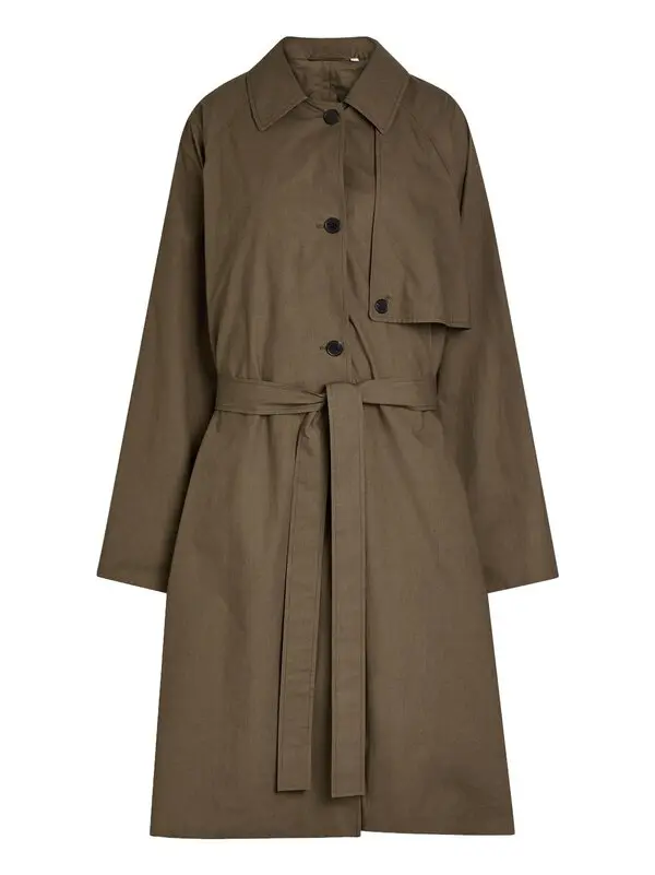 Calvin Klein Cotton Trench Coat - Brown
