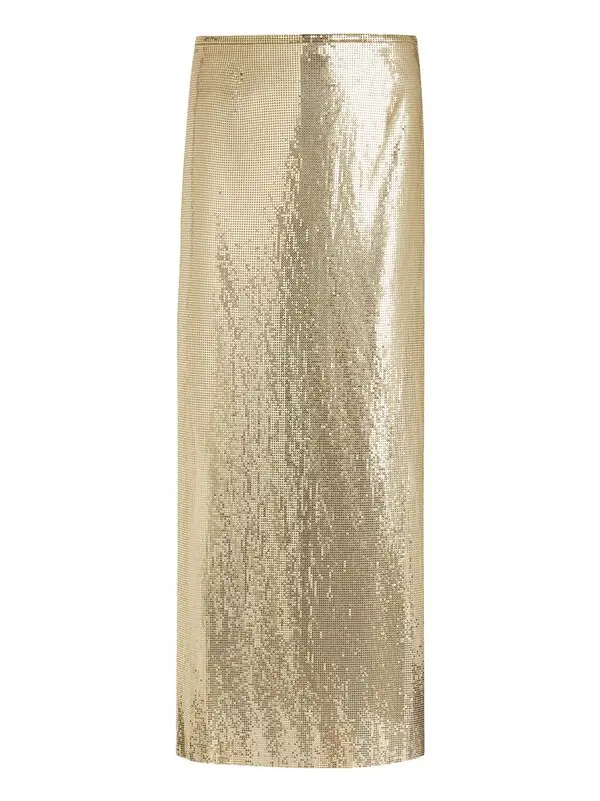 Rabanne Chainmail Maxi Skirt - Gold