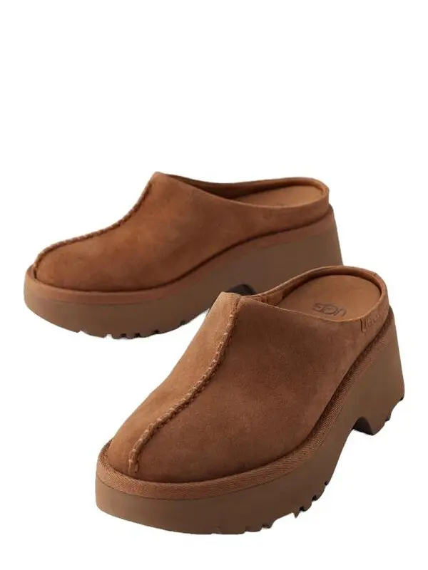 UGG New Heights Platform Clogs - Chestnut