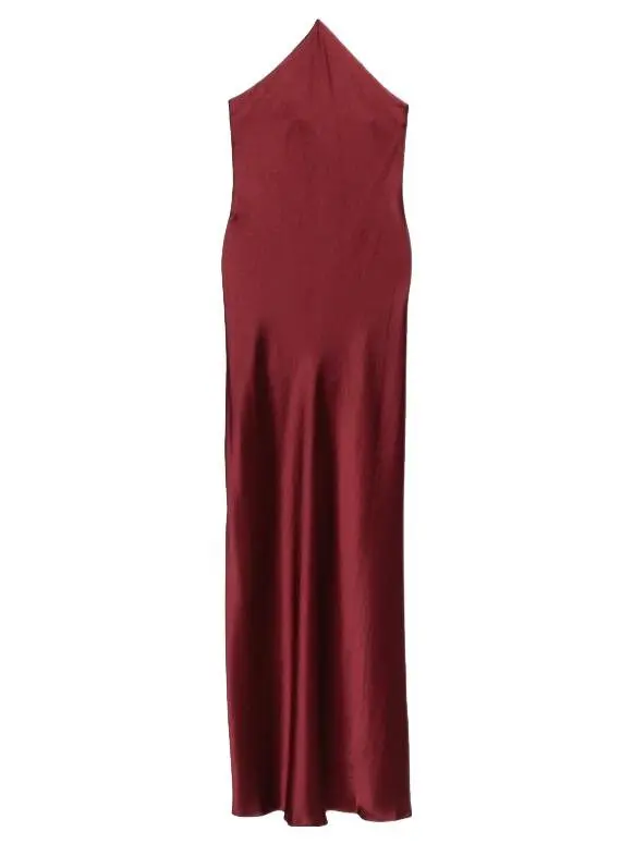 Staud Sleeveless Maxi Dress With Invisible Zipper - Red